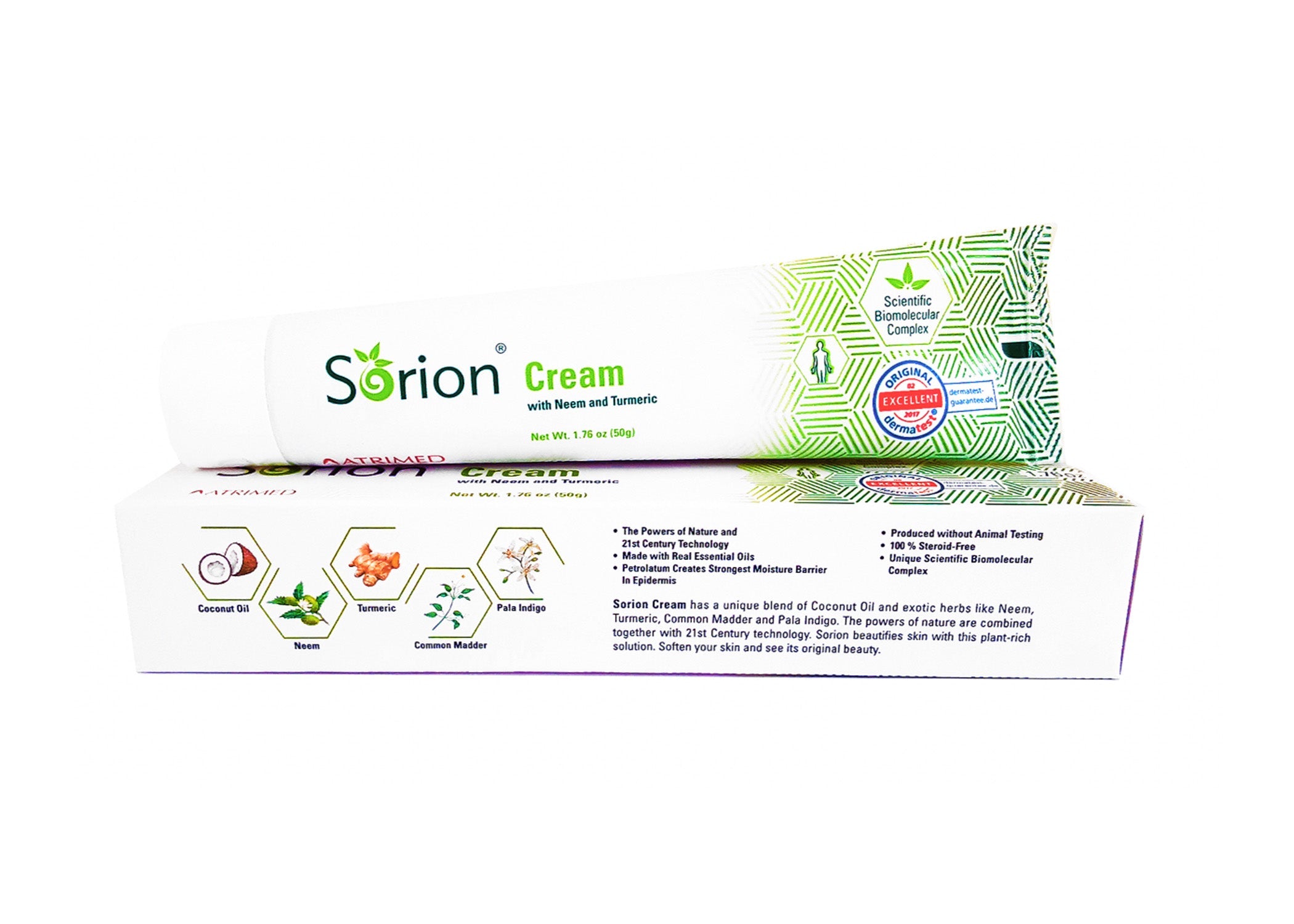 Sorion Herbal Cream with Coconut Oil, Neem, Turmeric, Pala Indigo ...